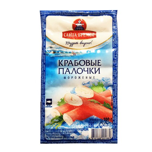 Палочки крабовые Санта Бремор классические замороженные 100г - Lochin